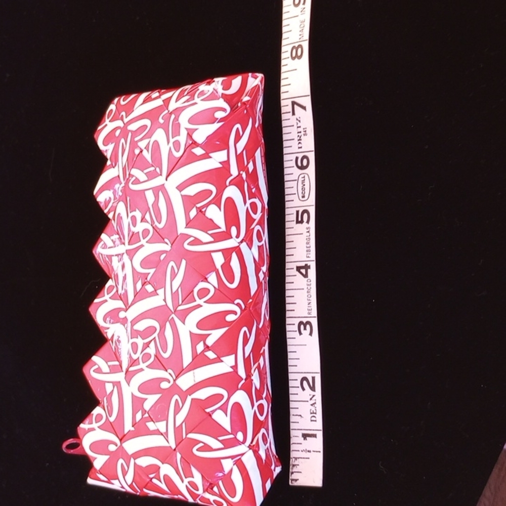 Ecoist Coca-Cola Wrapper Woven Zipper Clutch - Gem